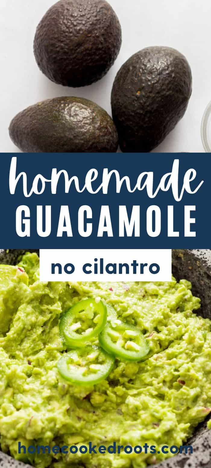 Easy Guacamole Recipe without Cilantro - Home-Cooked Roots