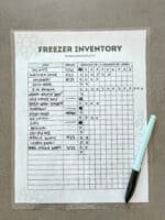 Free Printable Freezer Inventory Sheets - Home-Cooked Roots