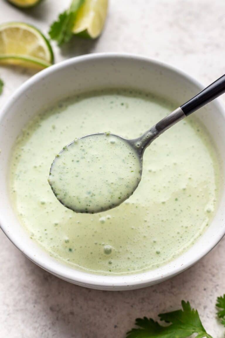 5-Minute Creamy Cilantro Lime Sauce (Dip or Dressing) - Home-Cooked Roots