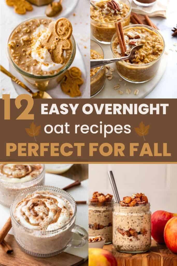 12 Festive Overnight Oat Recipes Perfect for Fall - Home-Cooked Roots